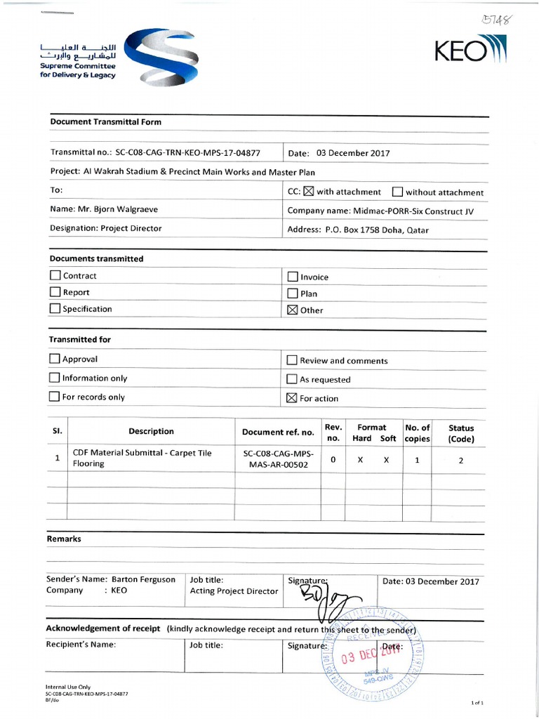 5.1 - Approved Carpet PDF | PDF | Specification (Technical Standard ...