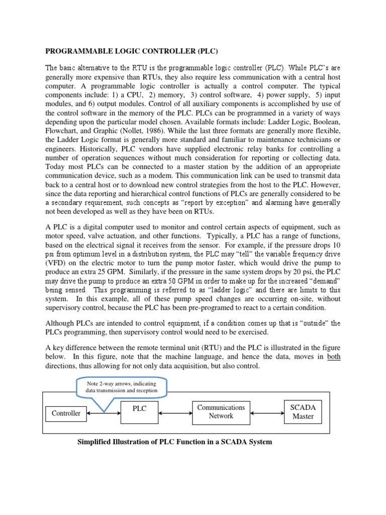 Programmable Logic Controller (PLC) Guide | PDF | Programmable Logic ...