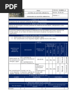 Matriz de Control Operacional | PDF | Residuos | Agua