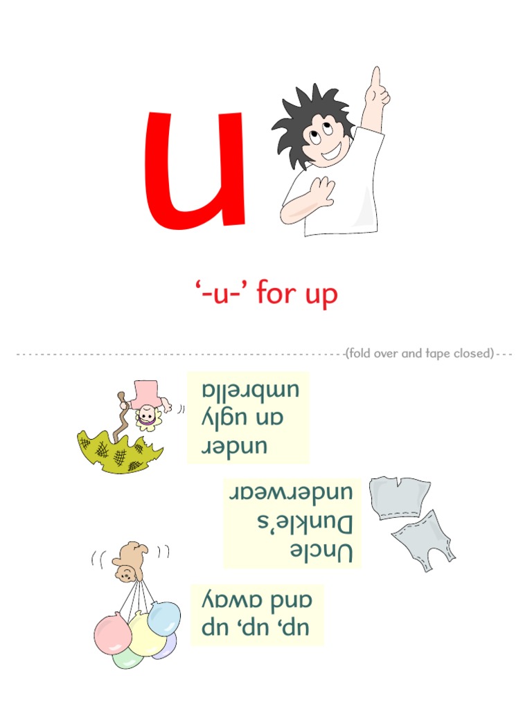 U-' For Up: (Fold Over and Tape Closed) | PDF