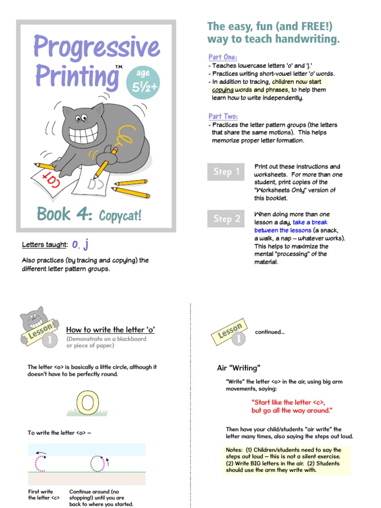 Progressive Printing: Book 4 | PDF | Text | Writing