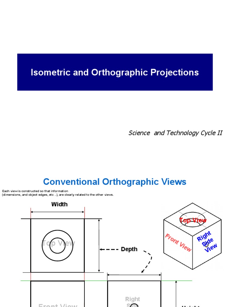 Isometric and Orthographic Projections | PDF | Space | Geometry