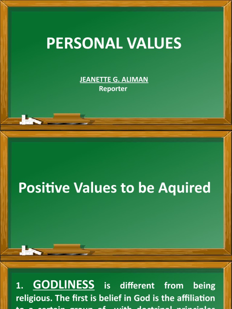 Chapter 3 Personal Values | PDF | Courage | Self
