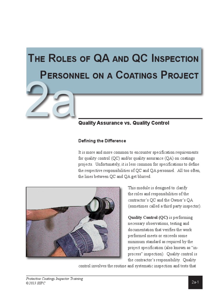 The Roles of QA and QC Inspection | PDF | Quality Assurance ...