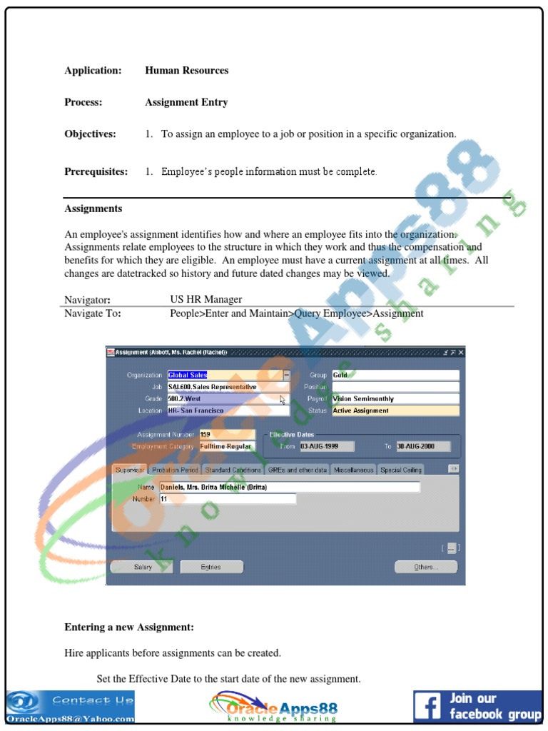 HRMS Assignment Entry Training | PDF | Employment | Human Resource Management