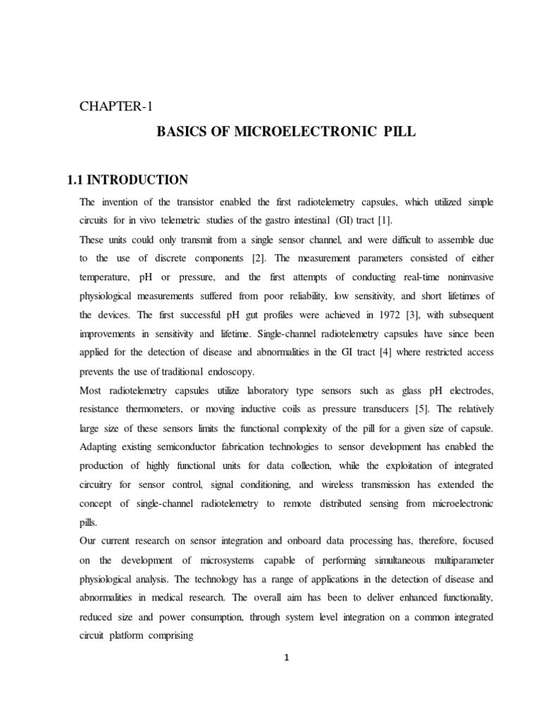 Chapter-1: Basics of Microelectronic Pill | PDF | Analog To Digital Converter | Digital To ...