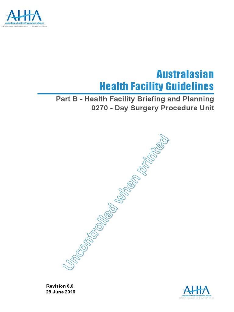 Health Facilities Guidelines | PDF | Patient | Endoscopy