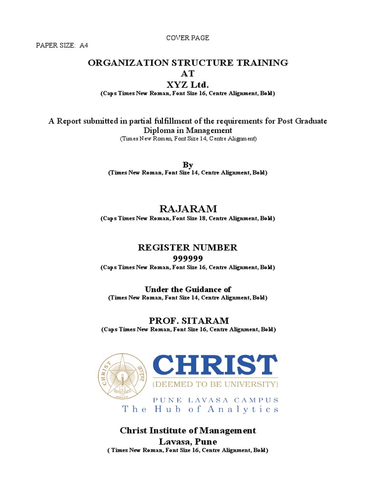 OST Report Template | PDF