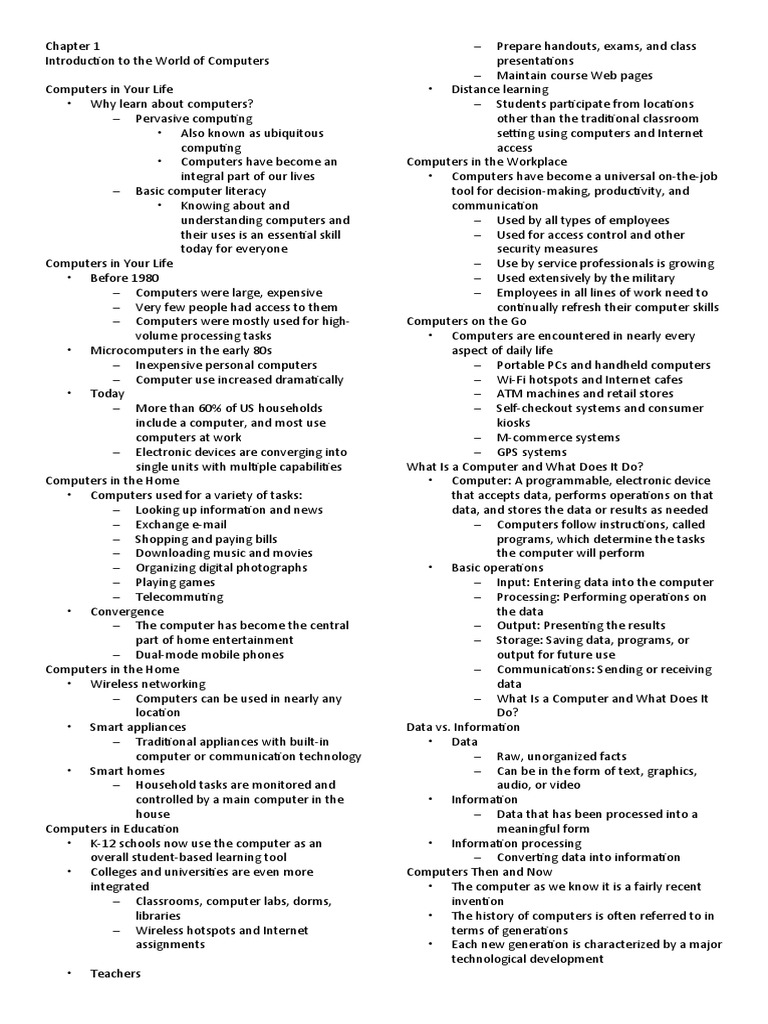 Comprog Chapter 1 Reviewer | PDF | Computer Data Storage | World Wide Web Comprog Chapter 1 Reviewer | PDF | Computer Data Storage | World Wide Web