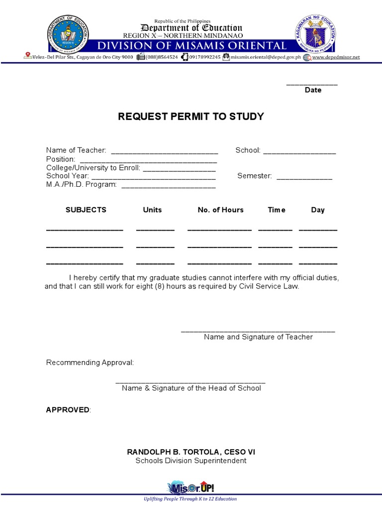 Permit To Study 1 | PDF | Business | Social Science