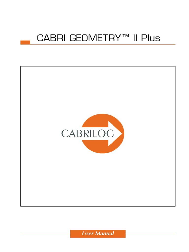 Cabri Geometry II Plus: User Manual | PDF | Circle | Space