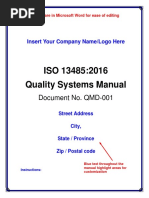 ISO-9001-2015-quality Manual-Template-Sample PDF | PDF | Competence (Human Resources) | Quality ...