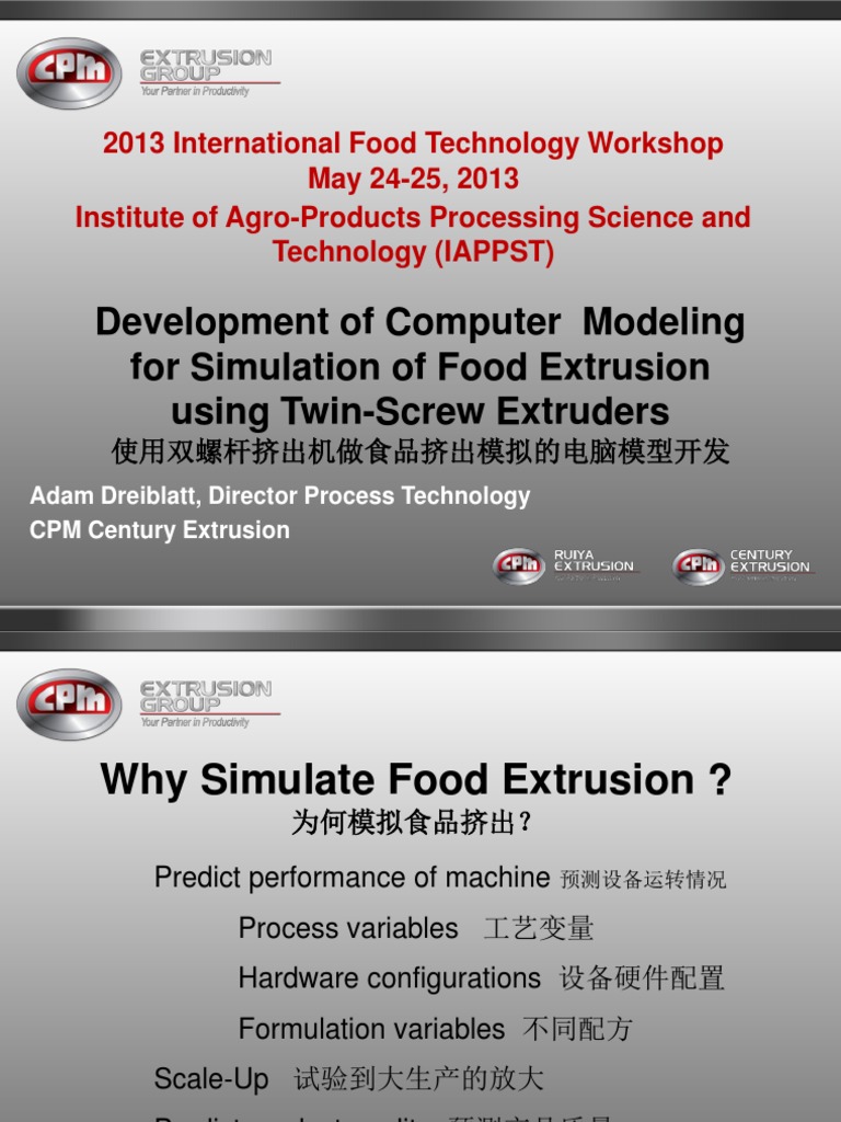 Beijing CAAS Presentation With Chinese | PDF | Extrusion | Rheology