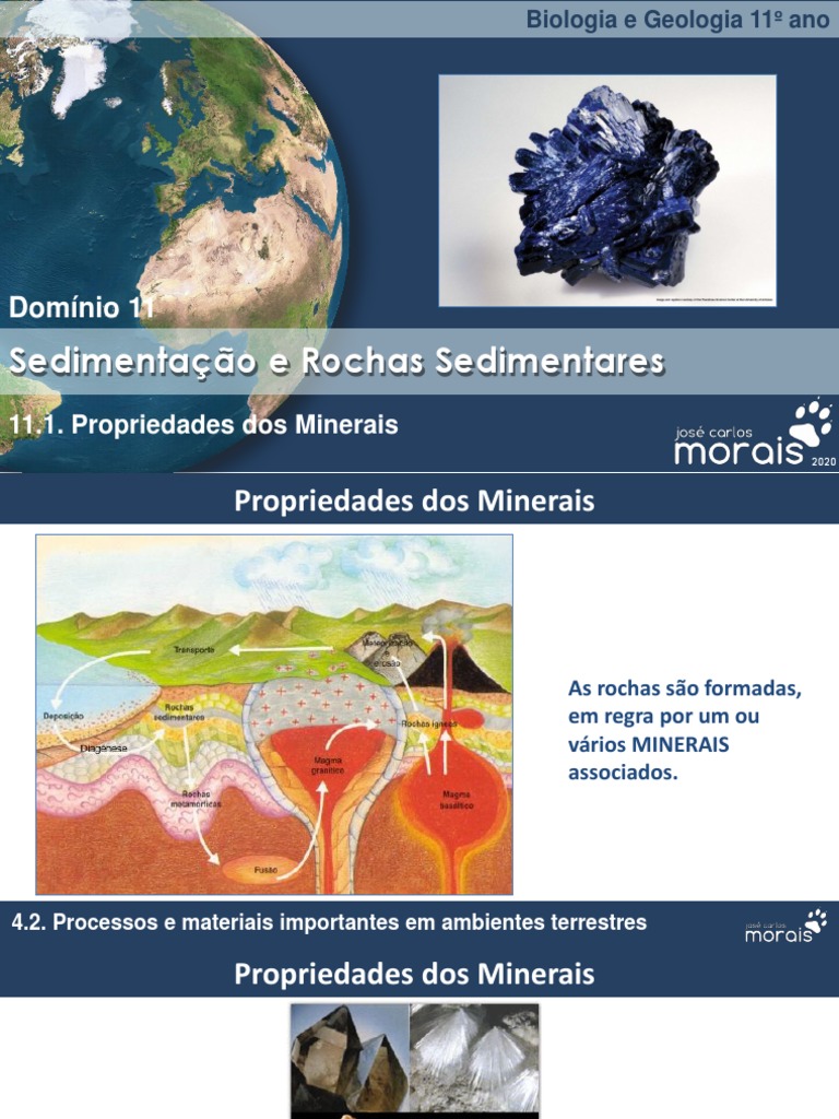 Propriedades Físicas E Químicas Dos Minerais Chaves Para Sua