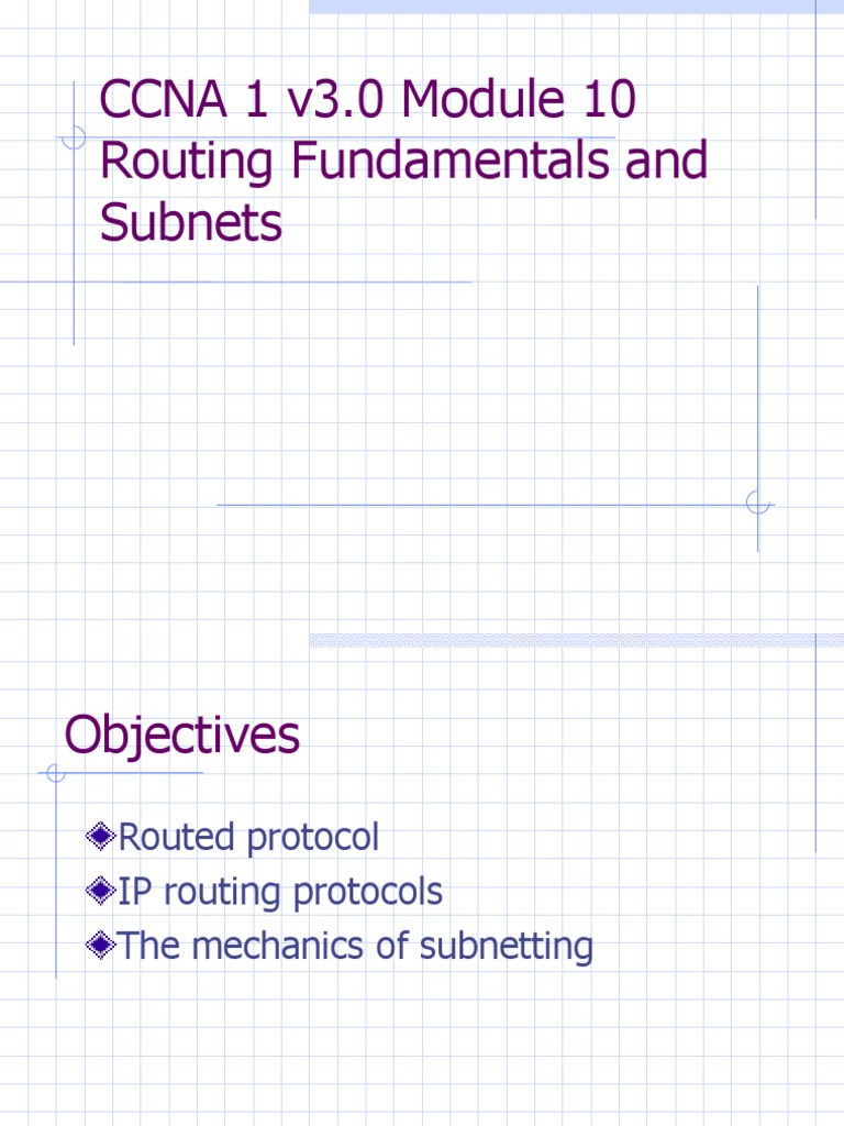 CCNA 1 v3.0 Module 10 Routing Fundamentals and Subnets | PDF | Routing ... CCNA 1 v3.0 Module 10 Routing Fundamentals and Subnets | PDF | Routing ...