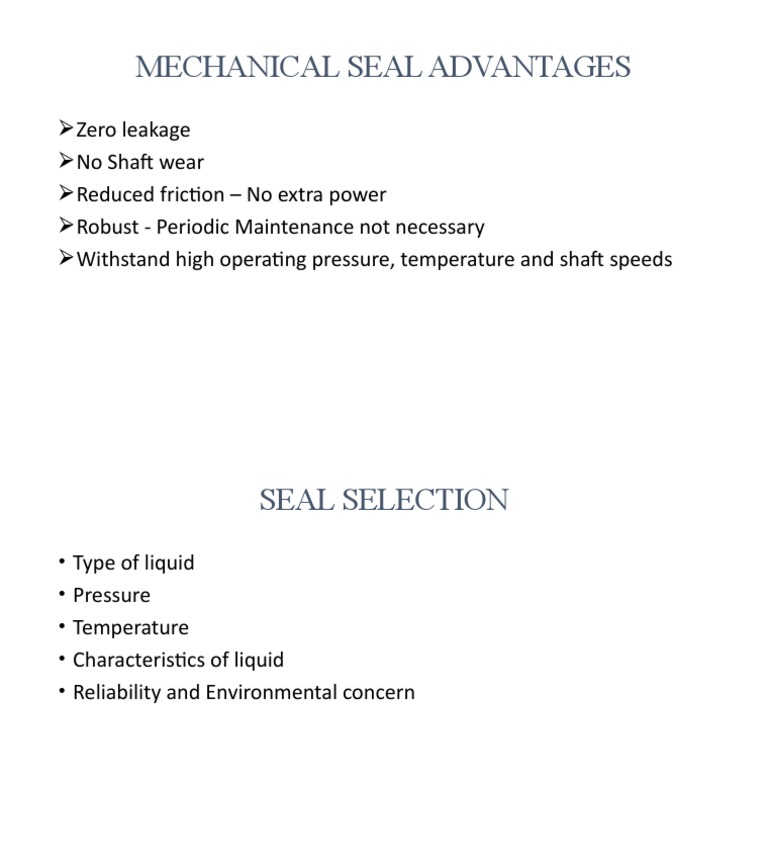 Mechseal 21 | PDF