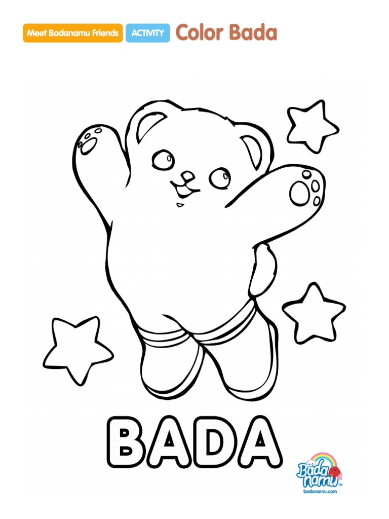 Color Bada: Activity Meet Badanamu Friends Activity | PDF