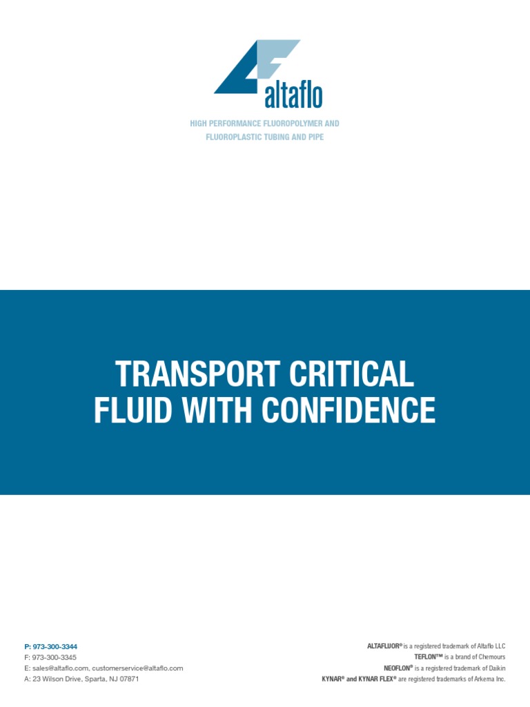 Altaflo Maincatalog v20 | PDF | Pipe (Fluid Conveyance) | Materials