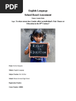 ENGLISH SBA Sample Reflections (1) | PDF | Psychology | Psychological ...