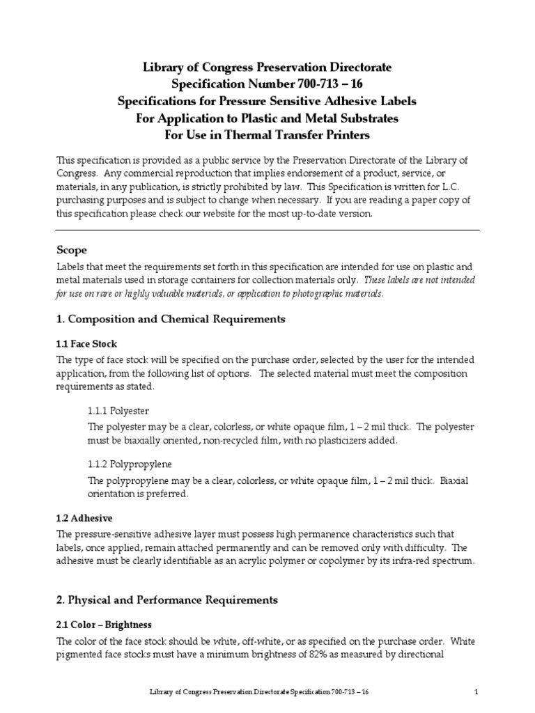 Scope: For Use On Rare or Highly Valuable Materials, or Application To ...