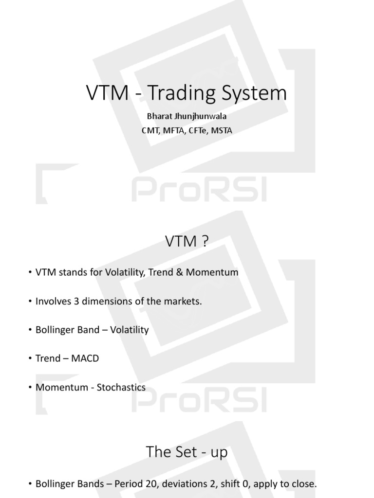 VTM - Trading System: Bharat Jhunjhunwala CMT, Mfta, Cfte, Msta | PDF