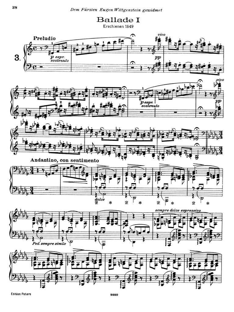 Liszt Ballade 1 PDF | PDF