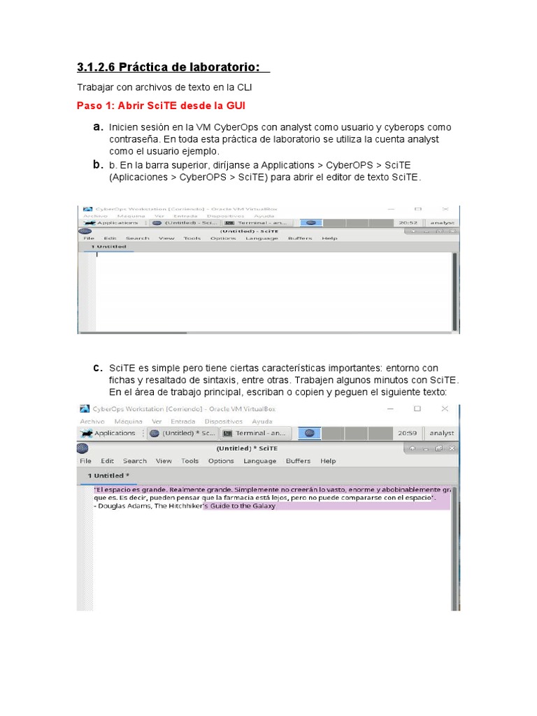 3 1 2 6 Practica de Laboratorio Trabajar Con Archivos de Texto en La CLI | PDF