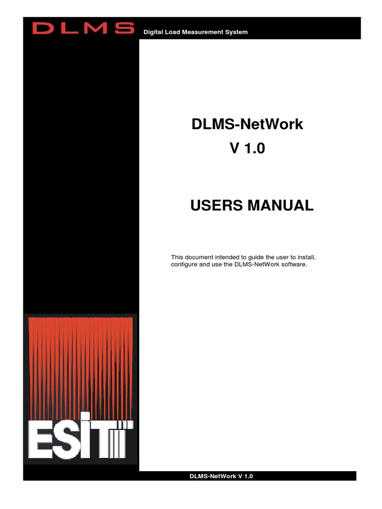 DLMS NetWork Manual Eng | PDF | Installation (Computer Programs) | Read Only Memory