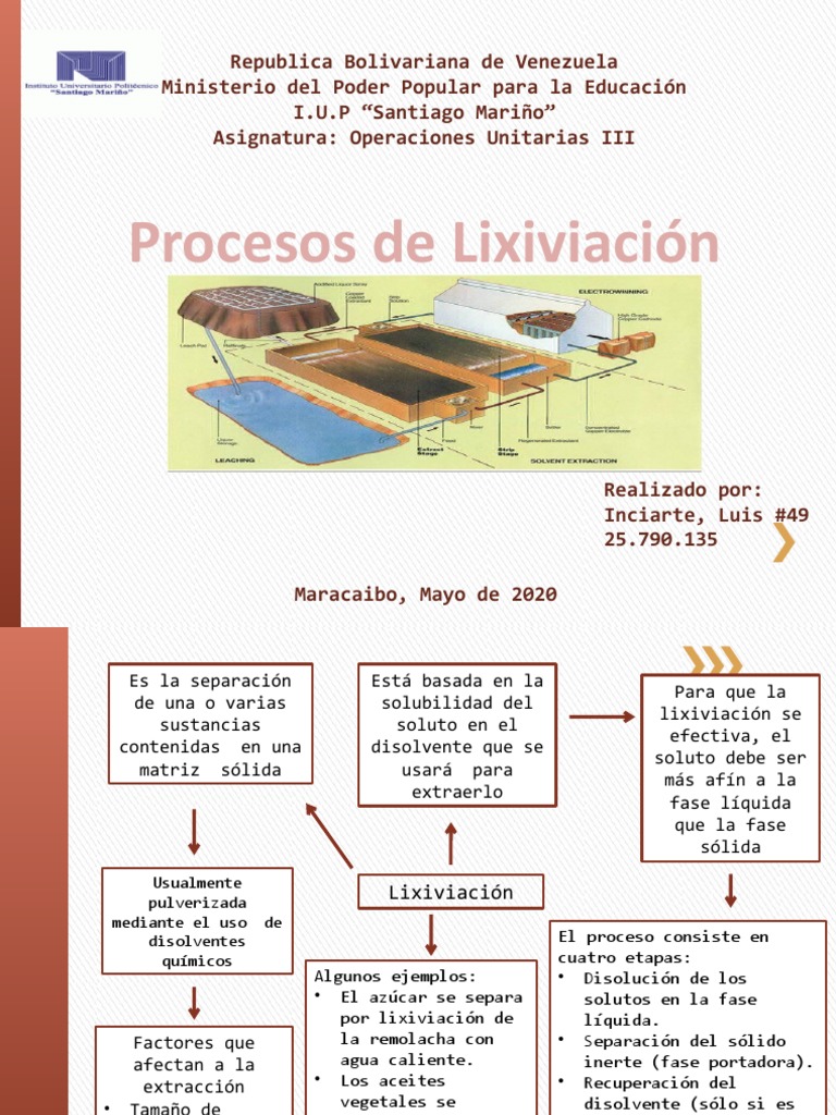 Proceso de Lixiviación | PDF | Solvente | Fase (materia)