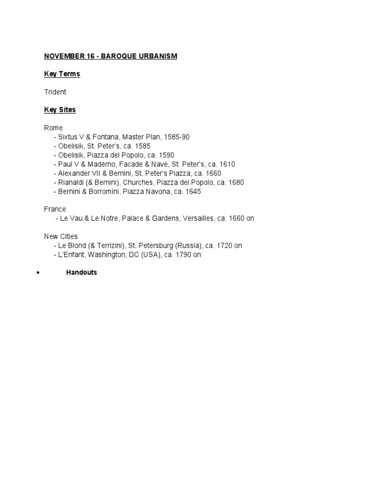 Chapter 12 Baroque Urbanism | PDF | Social Science