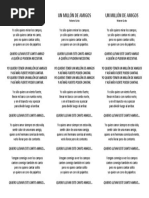 Letra de Un Millon de Amigos de Roberto Carlos PDF | PDF ...