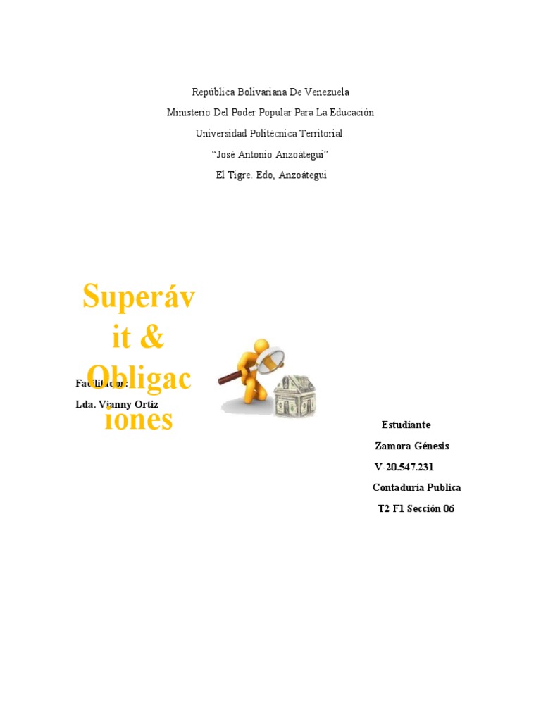 Superavit y Obligaciones | PDF | Bonos (Finanzas) | Compartir (Finanzas)