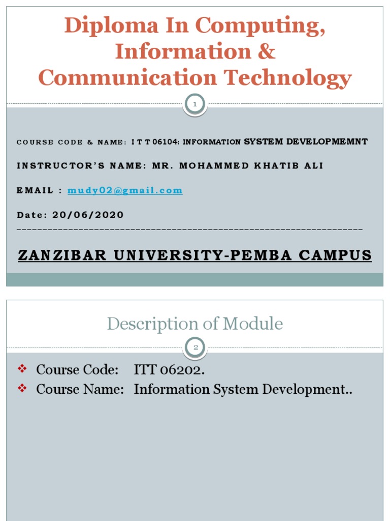 Diploma in Computing, Information & Communication Technology | PDF ...