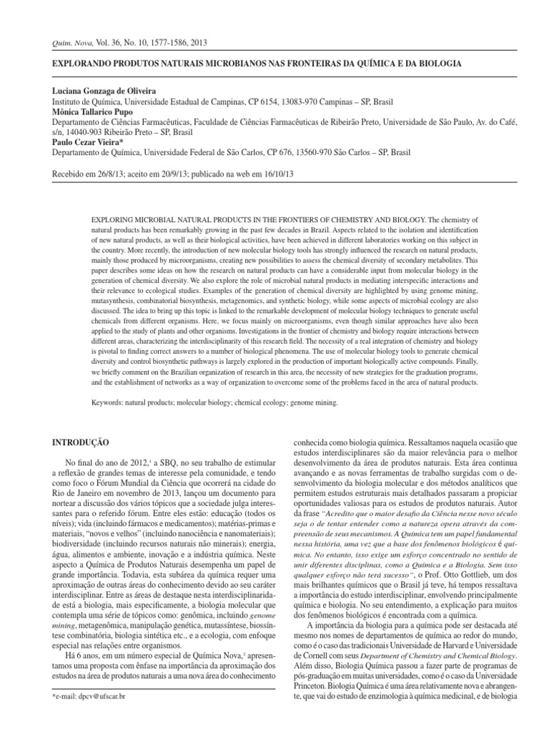 Microbial Natural Products Insights | PDF | Natural Products | Science