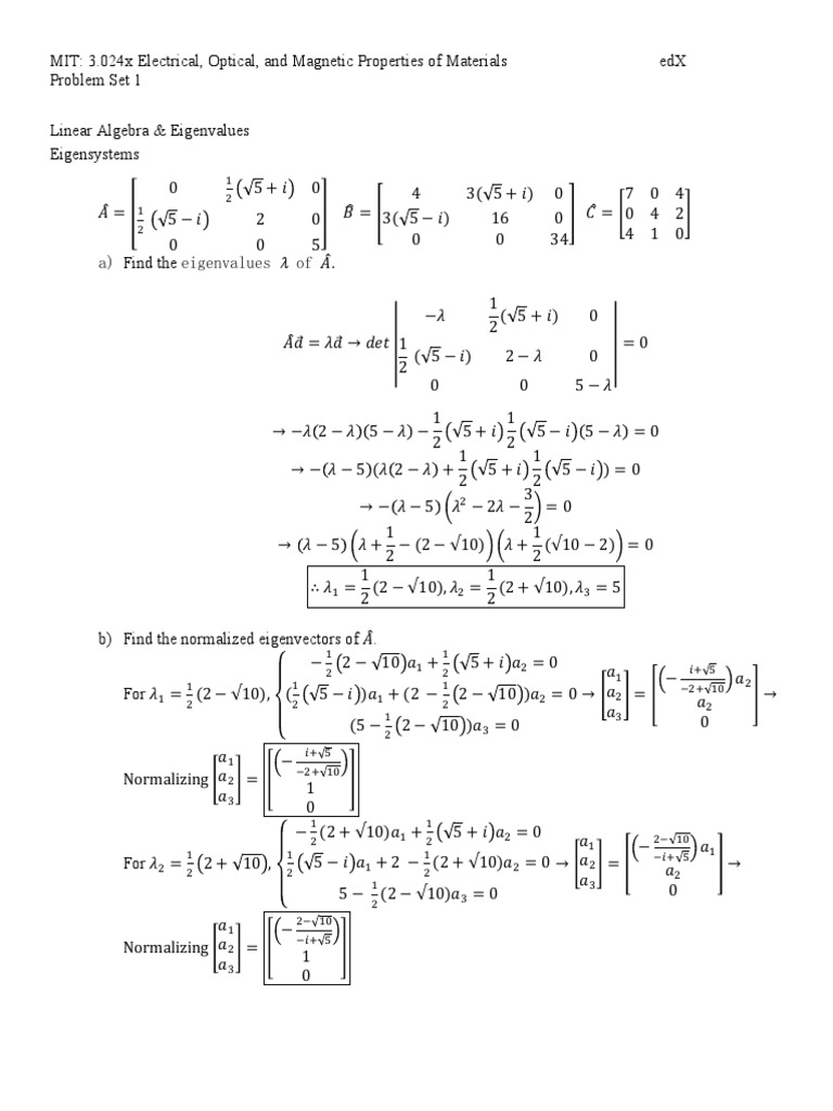3024 PS1 Solutions Comic Group | PDF | Hamiltonian Mechanics ...