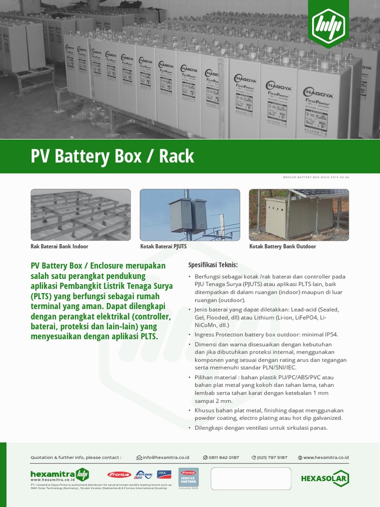 Brosur Battery Box Rack PDF | PDF