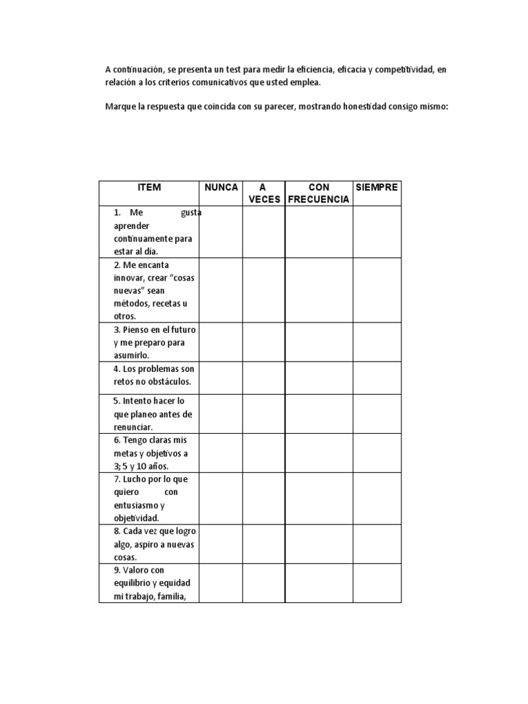 3 Test para Medir Actitudes | PDF