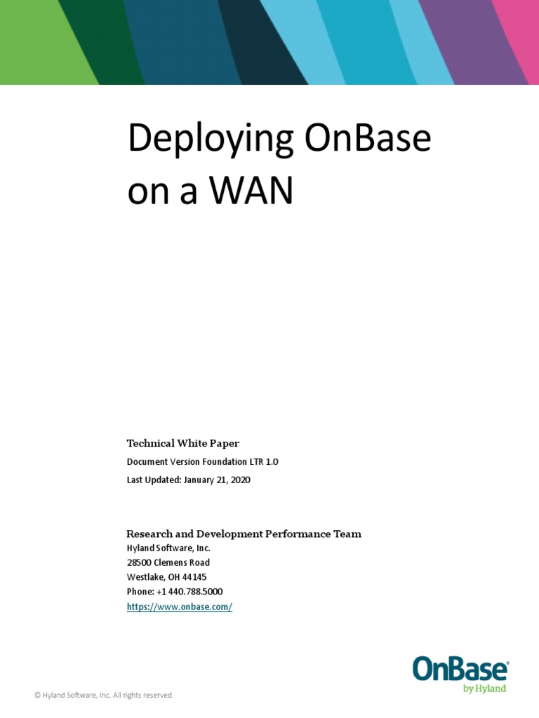 Deploying OnBase On A WAN PDF | PDF | Hypertext Transfer Protocol ...
