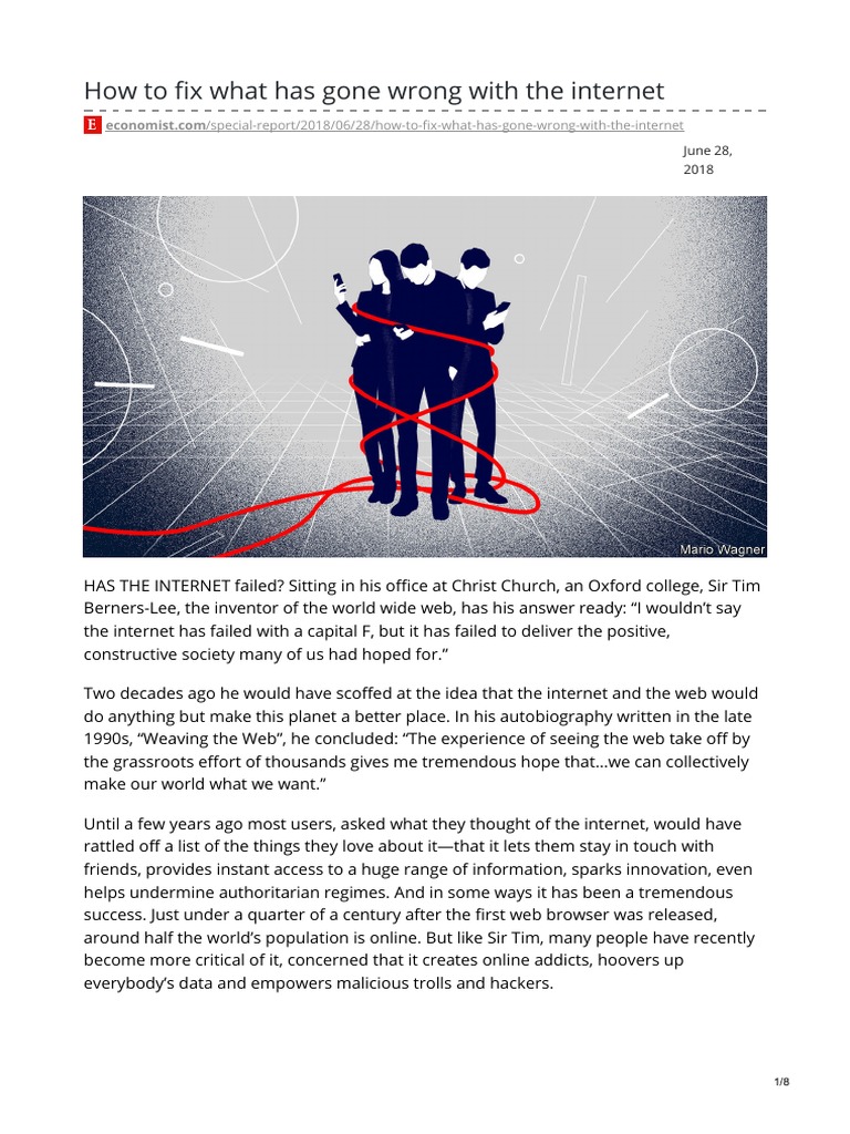 How To Fix What Has Gone Wrong With The Internet | PDF | Internet ...