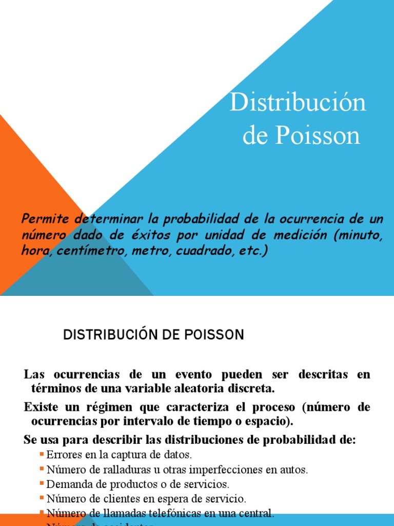 Distribucion de Poisson | PDF | Distribución de probabilidad ...