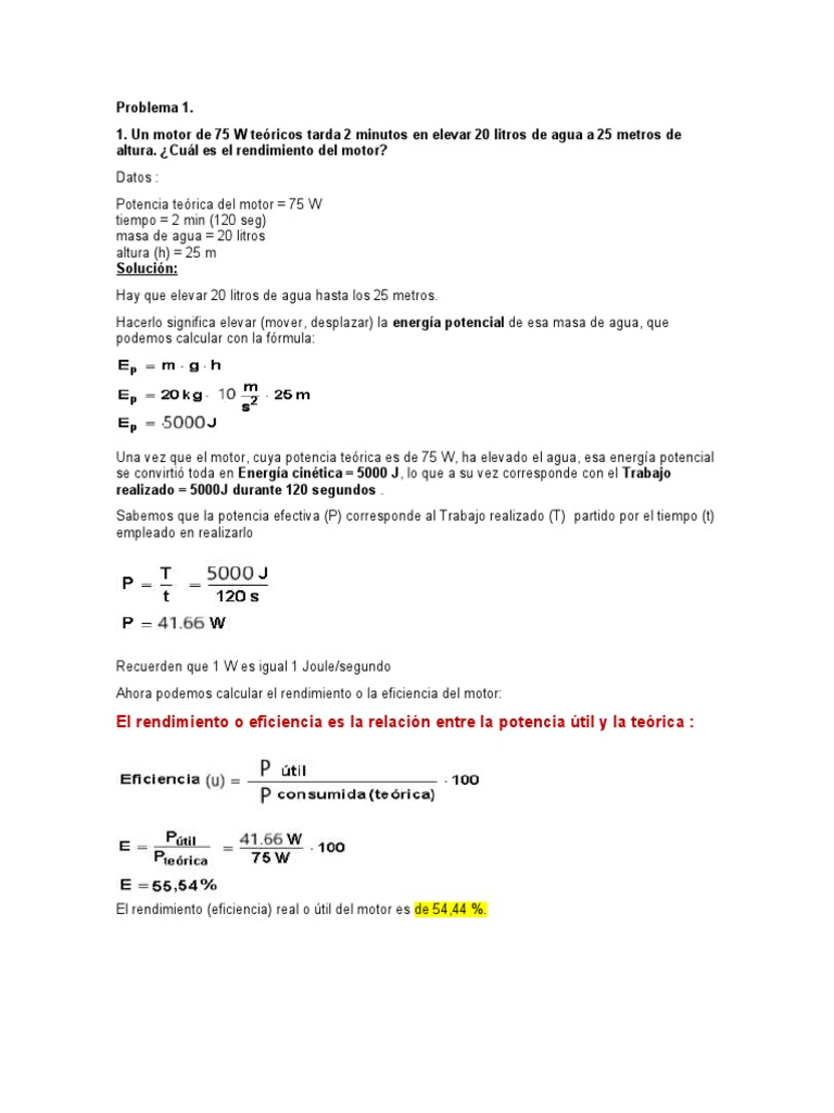 Eficiecia Y Rendimiento Pdf Tasas Temporales Ingeniería Mecánica