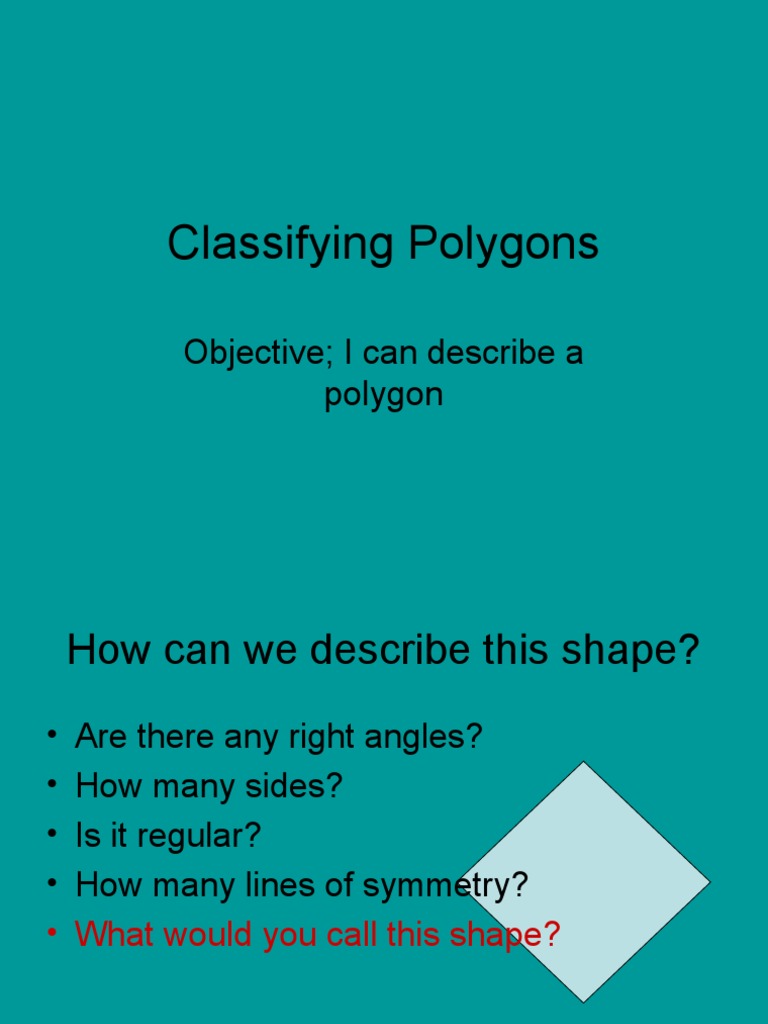 Polygon Classification Guide | PDF