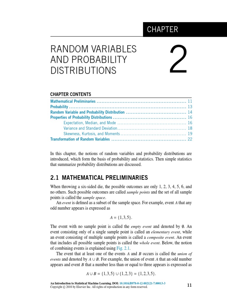 Chapter 2 - Random Variables and Probabi - 2016 - Introduction To Statistical Ma | PDF ...