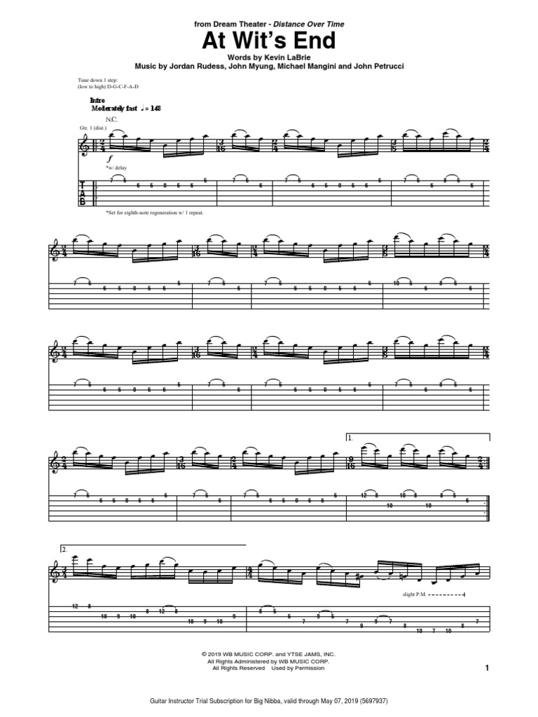 At Wits End | PDF | American Rock Musicians | Music