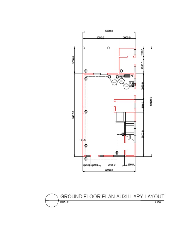 Ground Floor Plan Auxillary Layout: CKT 4 CKT 7 | PDF | Technology ...