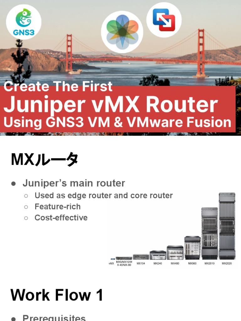 Crete The First Juniper VMX Router Useing GNS3 VM | PDF