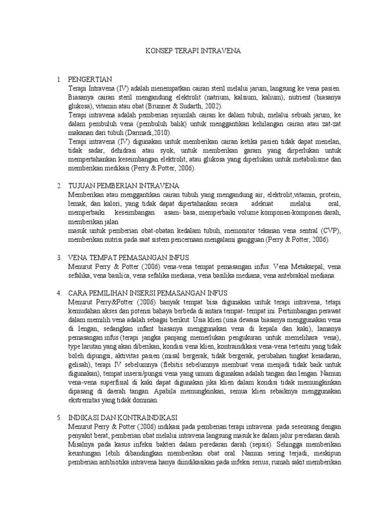 Vena Basilika dalam Terapi Intravena | PDF