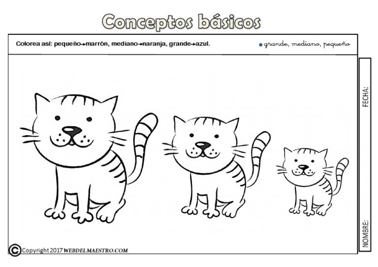 Conceptos Básicos Grande Mediano Pequeño | PDF