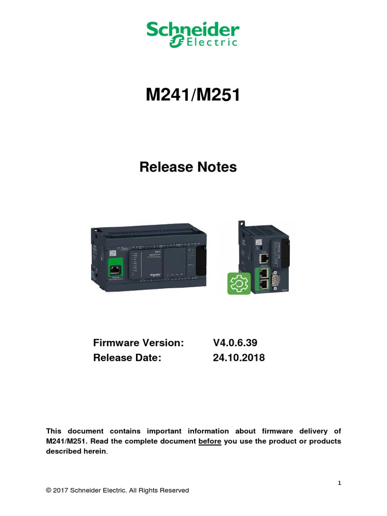 Release Notes M241 M251 V4.0.6.39 | PDF | Transmission Control Protocol ...