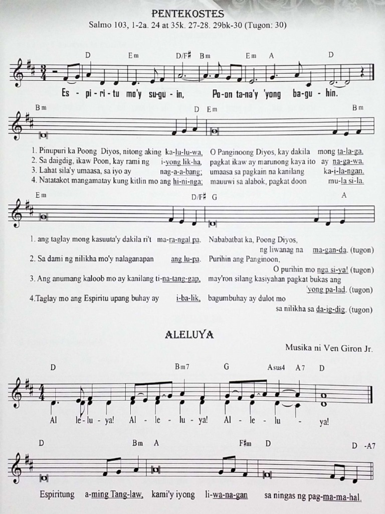 01 Salmo - Pentecost | PDF